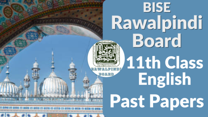 1st Year English Past Papers Rawalpindi Board Online